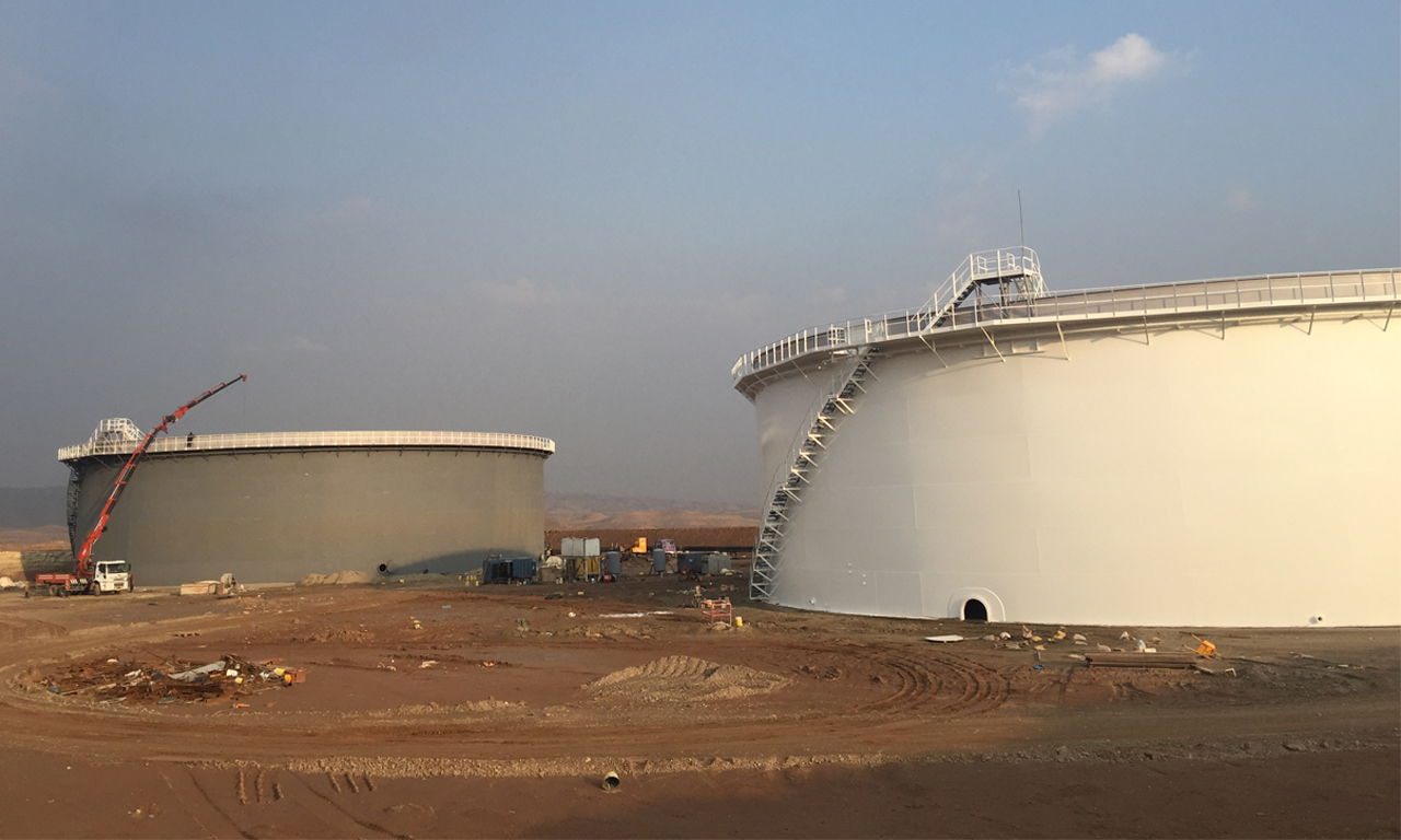 KAR GRUP BAY HASSAN REFINERY CRUDE OIL TANKS ERBİL-IRAK 2015 | Silver ...